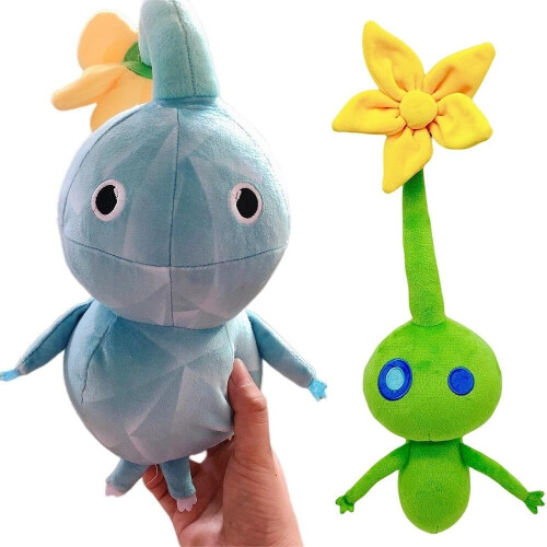Vadkind Pikmin Plush 2 Pcs Ice Pikmin and Glow Pikmin Plushies Toy for ...