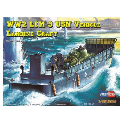 Hobby Boss US Navy LCM 3 Vehicle Landing Craft Model Building Kit on OnBuy