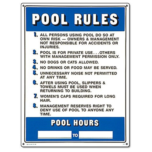 Poolmaster Sign for Residential or Commercial Swimming Pools Commercial ...