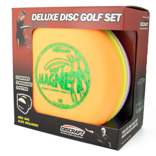Discraft Deluxe Disc Golf Set (4 Disc and Bag)Models and plastic blend ...