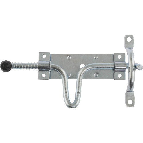 Hardware Essentials Zinc Plated Door & Gate Latch with Spring Loaded ...