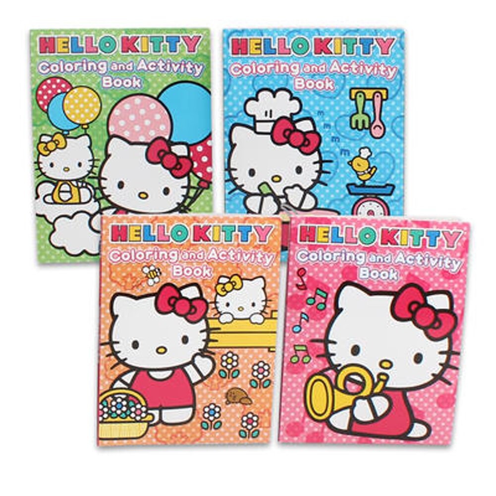 Hello Kitty Coloring and Activity Books Super Set 4 Hello Kitty Books ...
