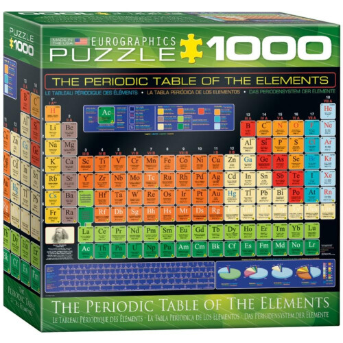 EuroGraphics Small Box Periodic Table of Elements Puzzle (1000 Piece ...