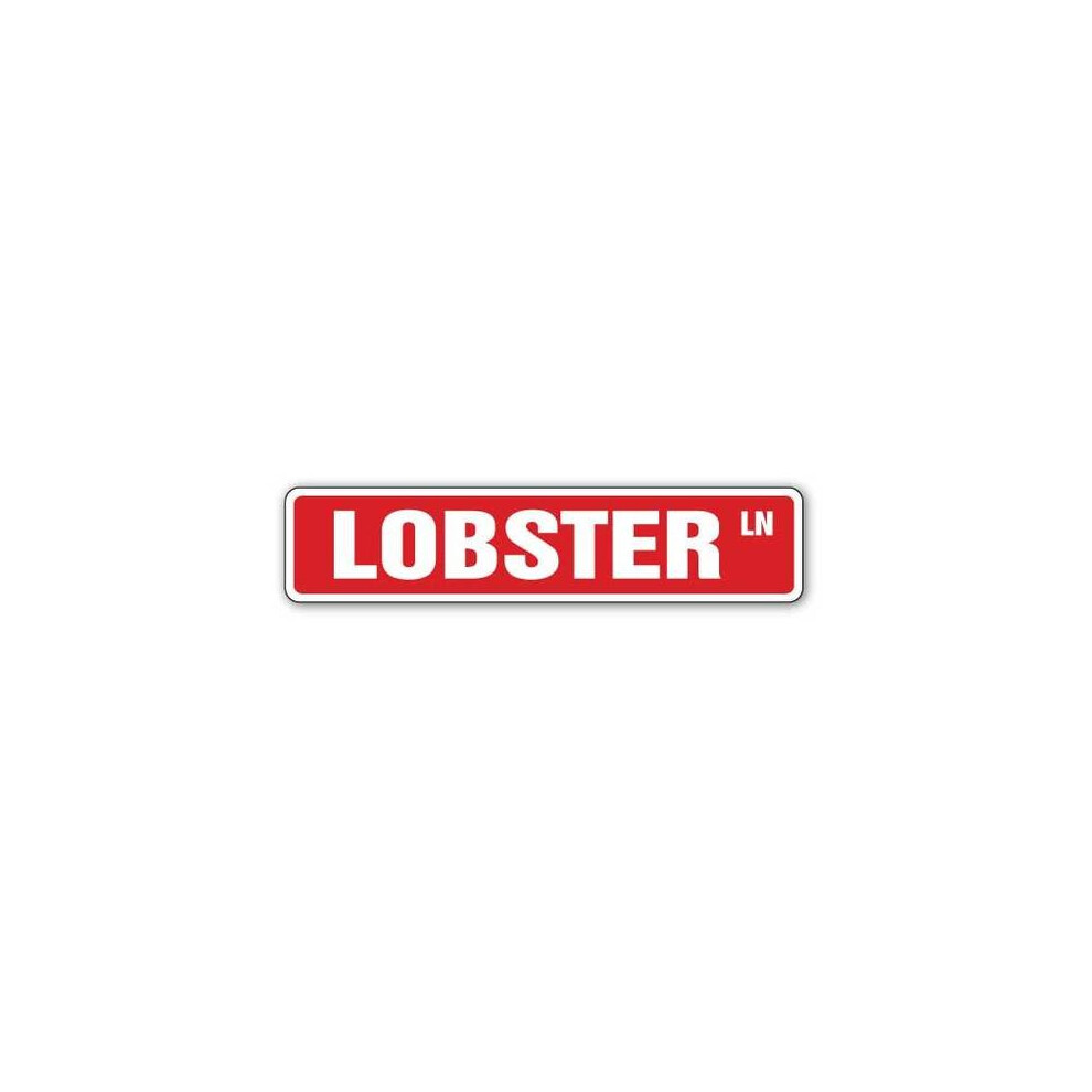 SignJoker] Lobster Street Sign Seafood Restaurant Signs d?cor Wall ...