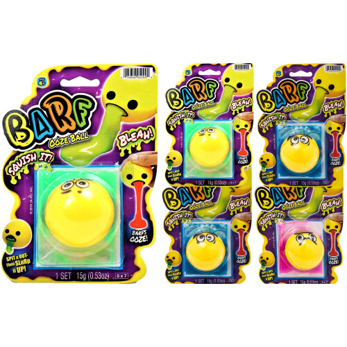 JA-RU Barf Slime Toy Squishy Stress Balls for Kids (4 Fidget Ball ...