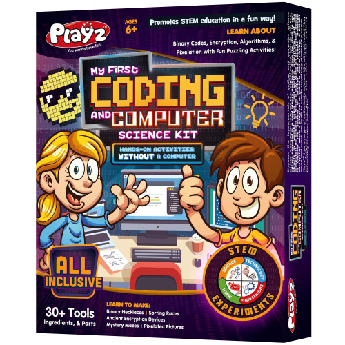 Kit de codage et d'informatique Playz - Apprenez les codes binaires ...