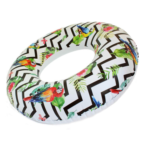 Playtek 41 Inch Pool Float Tropical Parrot Large Swim Tube for Adults ...