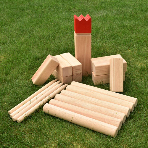 Kubb Yard Game Outdoor Backyard Lawn Beach Toss Game Premium Set for K on OnBuy