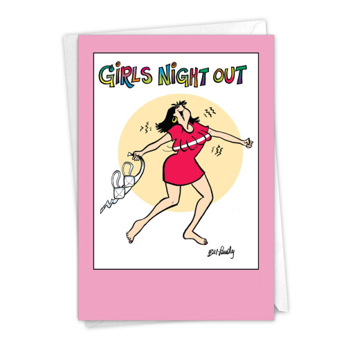 NobleWorks - 1 Funny Women's Birthday Card with Envelope - Cartoon Hum ...
