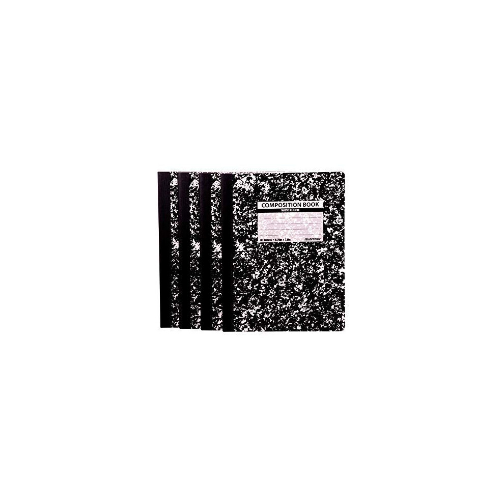 Mintra Office Composition Books - Solidna elastyczna okladka (4 -pakowy ...