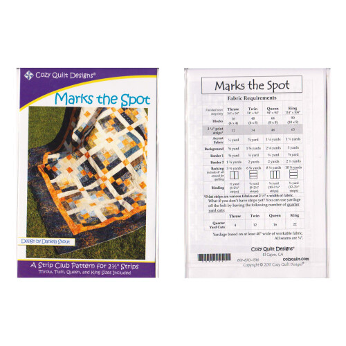 Cozy Quilt Designs Strip Club Pattern Marks The Spot Includes ...