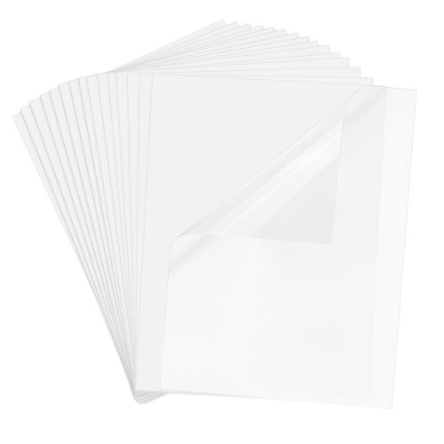 Papel adhesivo transparente imprimible WeLiu - 8,5"" x 11"" en blanco ...