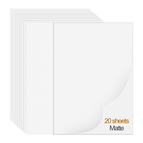 Matte Sticker Paper for Inkjet Printer Printable Vinyl Sticker Paper on ...