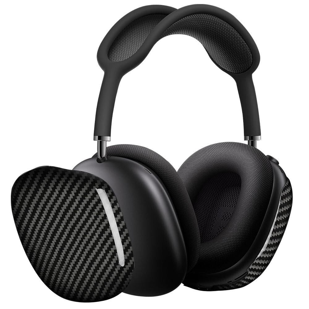 tui en fibre de carbone v ritable MONOCARBON pour Airpods Max, coque de protection rigide de ...