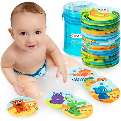 Floating Animals Alphabet Flash Cards for Bathtub Preschool Learning ...