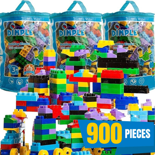 Dimple Large Blocks for Toddlers/Kids Stackable Multi-Colored ...