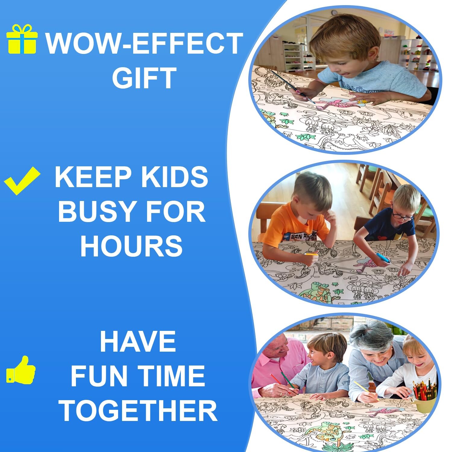 ALEX Art Giant Coloring Poster - Dinosaur Jumbo Coloring Book Sheet for ...