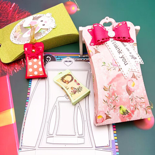 Alinacutle Gift Box Dies Metal Die Cut Cutting Dies Handmade Gift Box ...