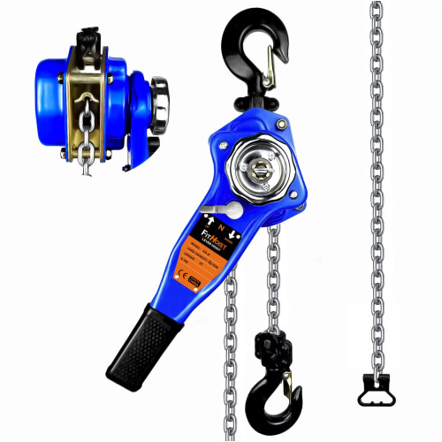 FITHOIST Lever Chain Hoist 1650LBS Capacity 5FT Manual Ratchet Chain ...
