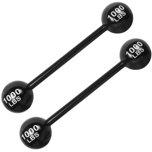 2 PCS Giant Inflatable Dumbbell Barbell Carnival Circus ...