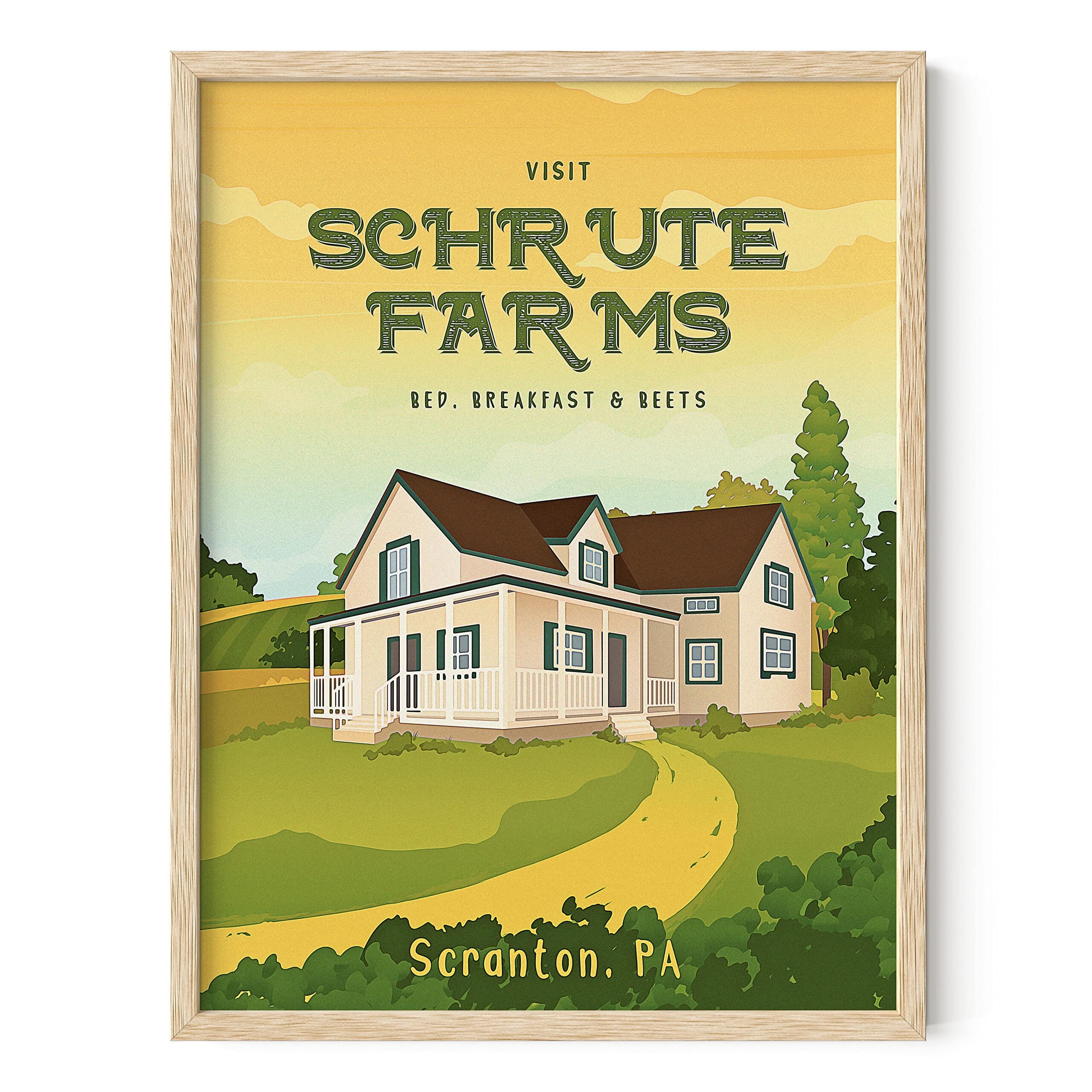 HAUS AND HUES The Office Poster Schrute Farms Dwight Schrute The Office ...