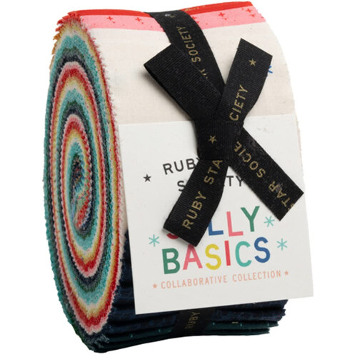 Jolly Basics Jelly Roll 40 2.5-inch Strips Ruby Star Society RS5091JR ...