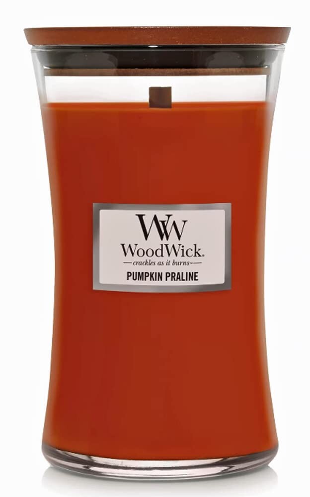 WoodWick Duza swieca klepsydrowa Pralina dyniowa - Wysokiej jakosci ...