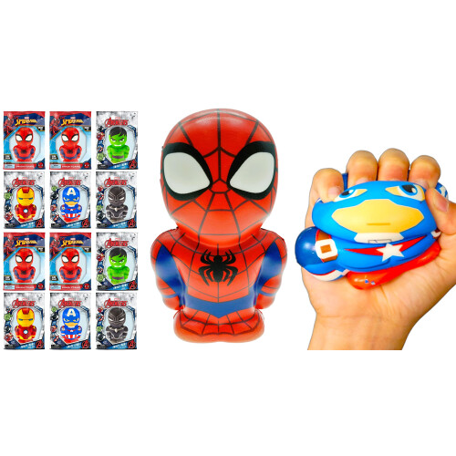 JA-RU Marvel Avengers Foam Stress Ball (6 Superhero Squishies Assorted ...