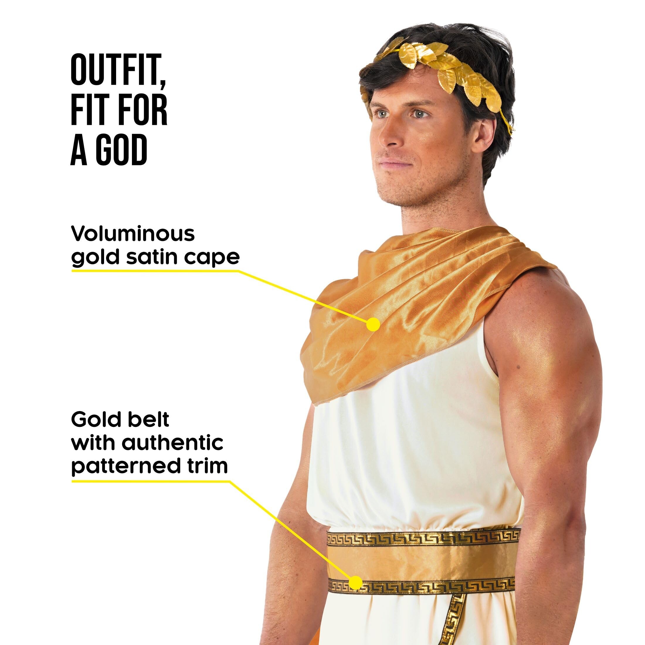 Morph - Greek God Costume Men - Toga Costume Men - Roman Costume Men ...