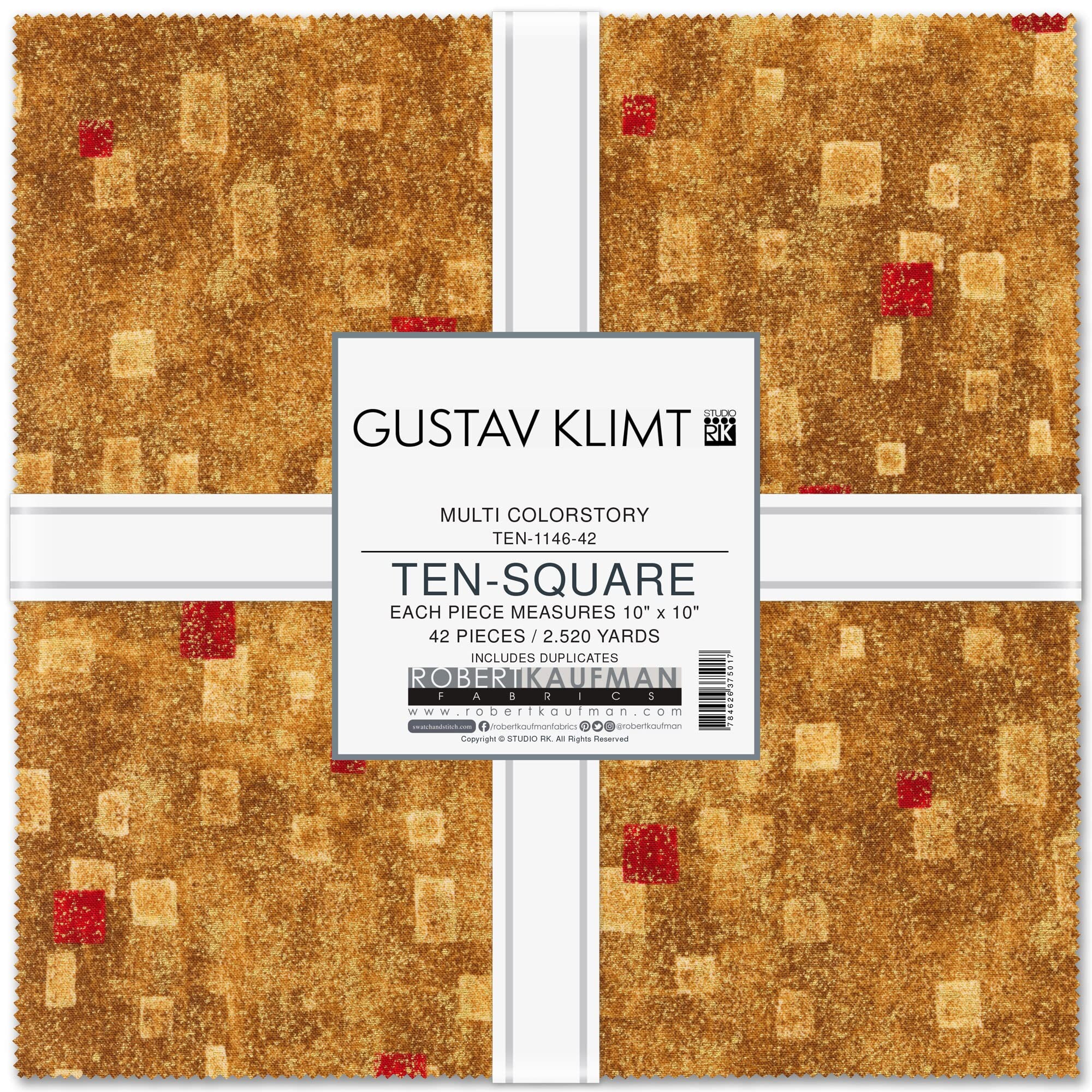 G teau tag multi-dix carr s Gustav Klimt 42 carr s de 10 pouces Robert Kau on OnBuy