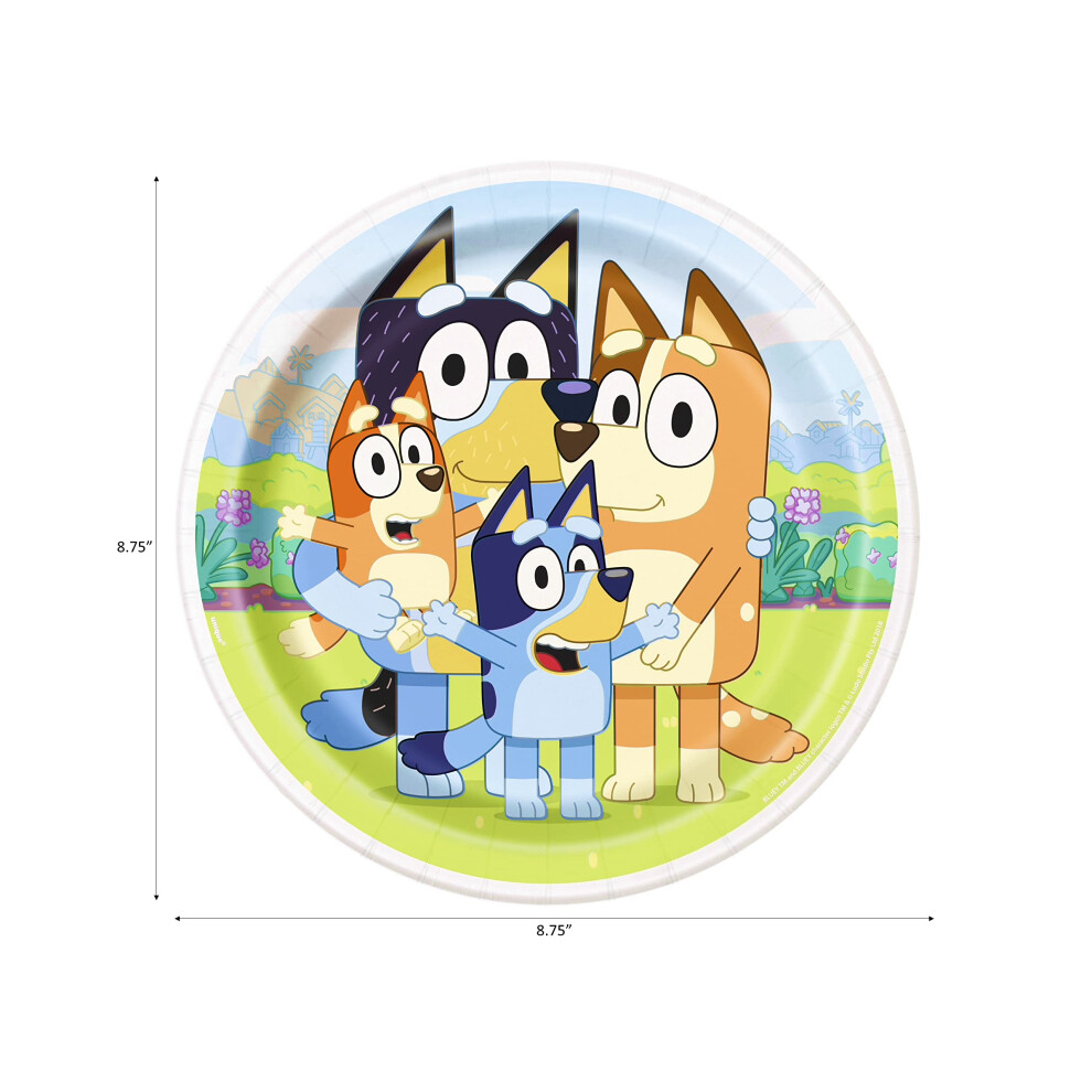 Art?culos para fiestas de cumplea?os de Bluey | Decoraciones de Bluey | Platos de Bluey ...