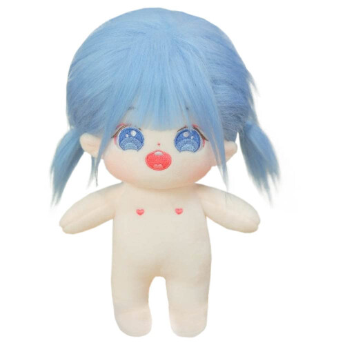 niannyyhouse 20cm Plush Doll Blue Girl Humanoid Stuffed Body no ...