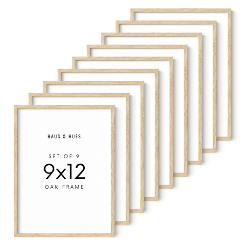 HAUS AND HUES 9x12 Picture Frame Set of 99 X 12 Frame Wooden Picture ...