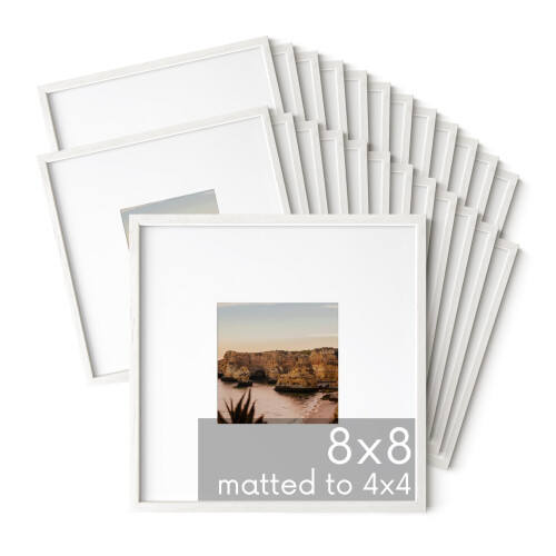 HAUS AND HUES Square Picture Frames 8 x 8 Set of 25 - Photo Gallery ...
