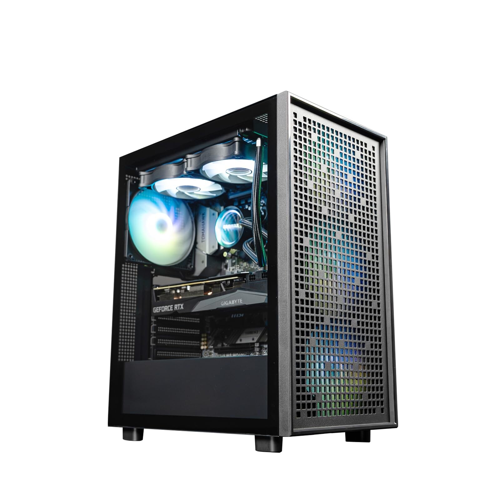 Raidmax Vector V300 Wide Body Gaming Chassis - Pre-Installed 3X 140mm ARGB Front Fan and 1x ...