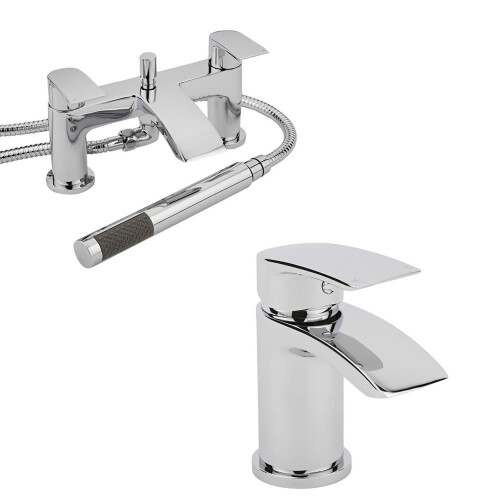 Milano Razor - Modern Mono Bathroom Basin Mixer Tap Bath Tap Hand ...