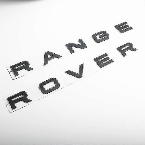 (Matt Black RR) 3d Abs Logo Range Rover Letters Emblem Sticker Car ...