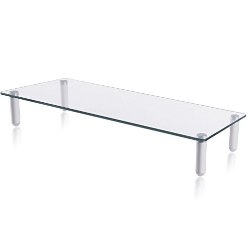 Deleycon Monitor Table - Glass, Up to 32 Inch, 20 Kg Capacity on OnBuy
