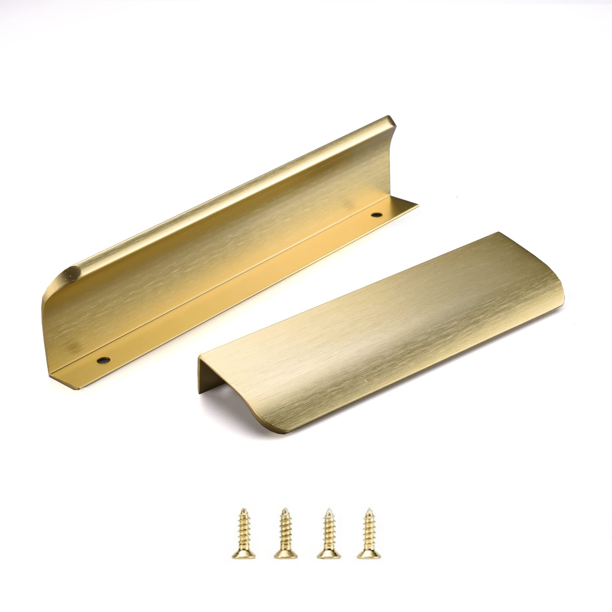 Satanga 5Pack Edge Finger Pull for Cabinets Kitchen Concealed Aluminum ...