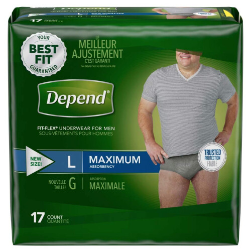 Large Maximum Absorbency Depends Fit Flex Underwear 1 count on OnBuy