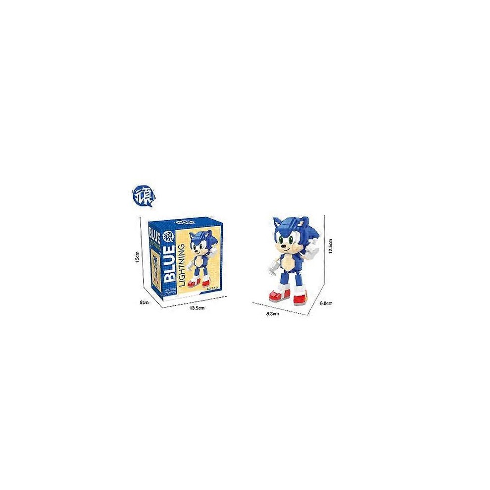 Cartoon Sonic Building Blocks Action Figure Cartoon Sonic Toy Building ...
