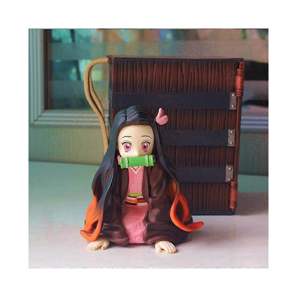2024 New 9cm Demon Slayer Kamado Nezuko Figure Popcorn Box Kawaii Pvc ...
