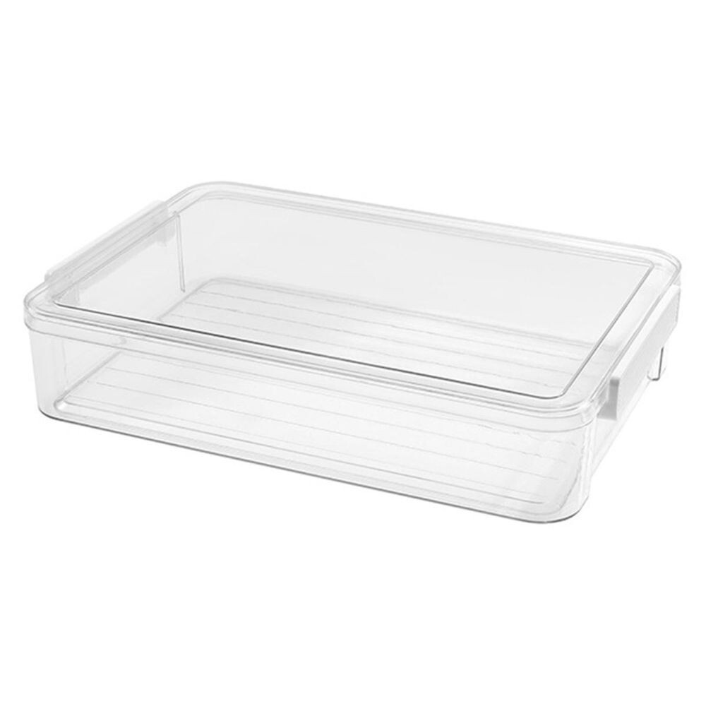 Plastic File Storage Box A4 Size Clear Stackable Organizer Container ...