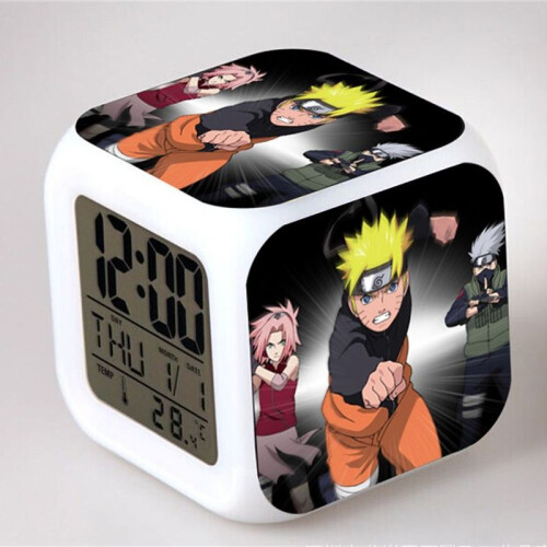 (10)Anime Naruto Digital Clocks Uchiha Sasuke Gaara Hatake Kakashi ...
