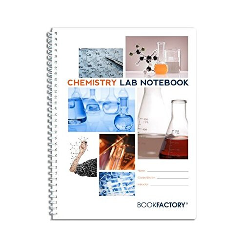 BookFactory Chemistry Lab Notebook - 50 Pages 8.5 X 11 NO DUPLICATE ...