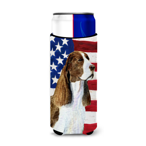USA American Flag with Springer Spaniel Ultra Beverage Insulators for ...