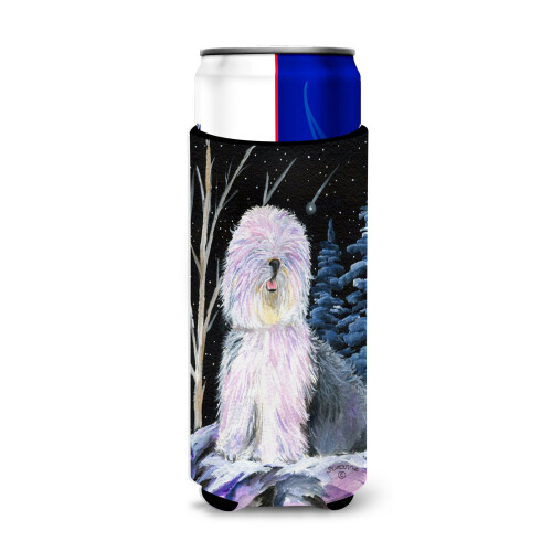 Starry Night Old English Sheepdog Ultra Beverage Isolatorer fr smala ...