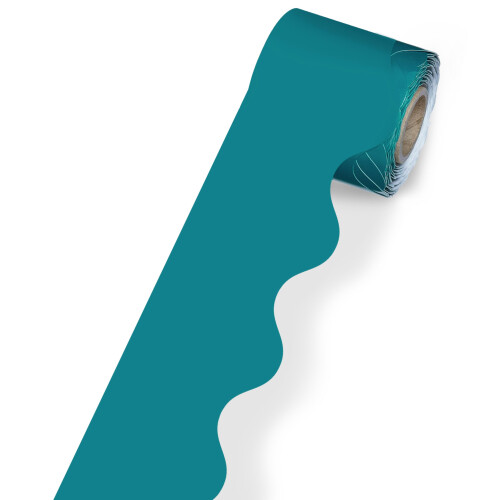 Carson Dellosa 36 Ft Scalloped Teal Bulletin Board Borders Classroom ...