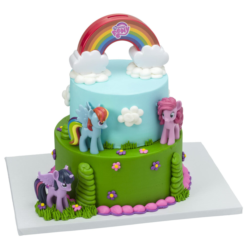 DecoSet My Little Pony Over The Rainbow Signature Cake Topper, 4 ...