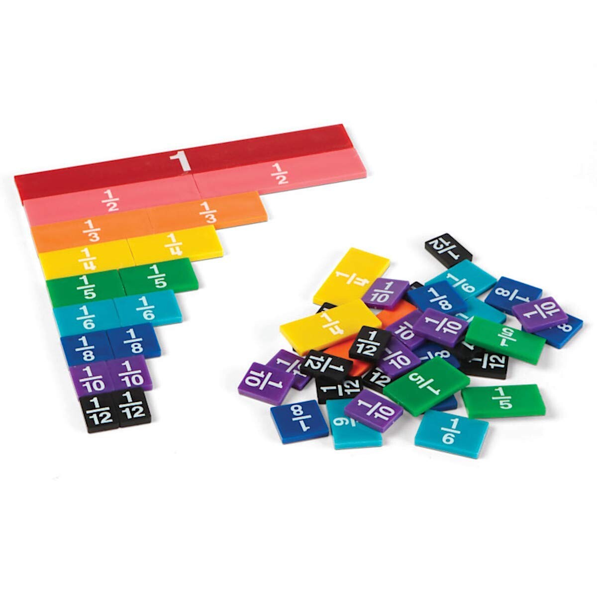 hand2mind Plastov duha Dladice zlomku Montessori matematick materily ...